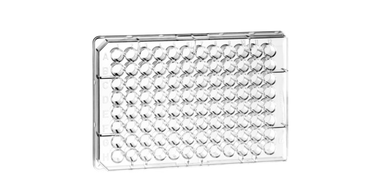 CELL CULTURE MICROPLATE, 96 WELL, PS, F-BOTTOM, (CHIMNEY WELL), CLEAR ...