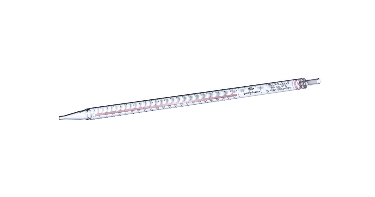 Serological Pipette, 25 ml, Graduated 2/10 ml, Sterile | BioVendor LM